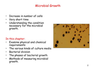 Chapter 6 microbial growth partial | PPT