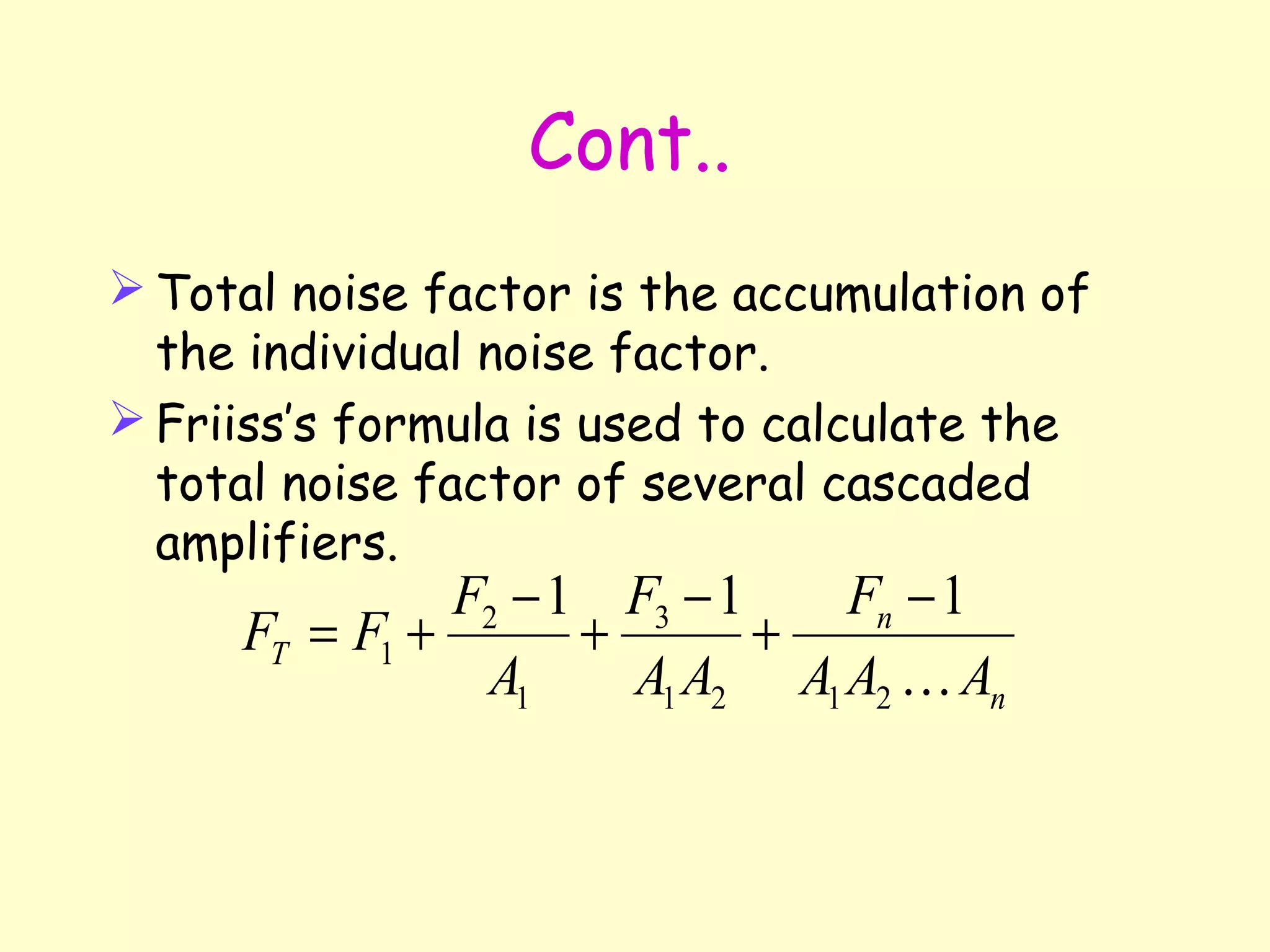 Communication Engineering - Chapter 6 - Noise | PPT