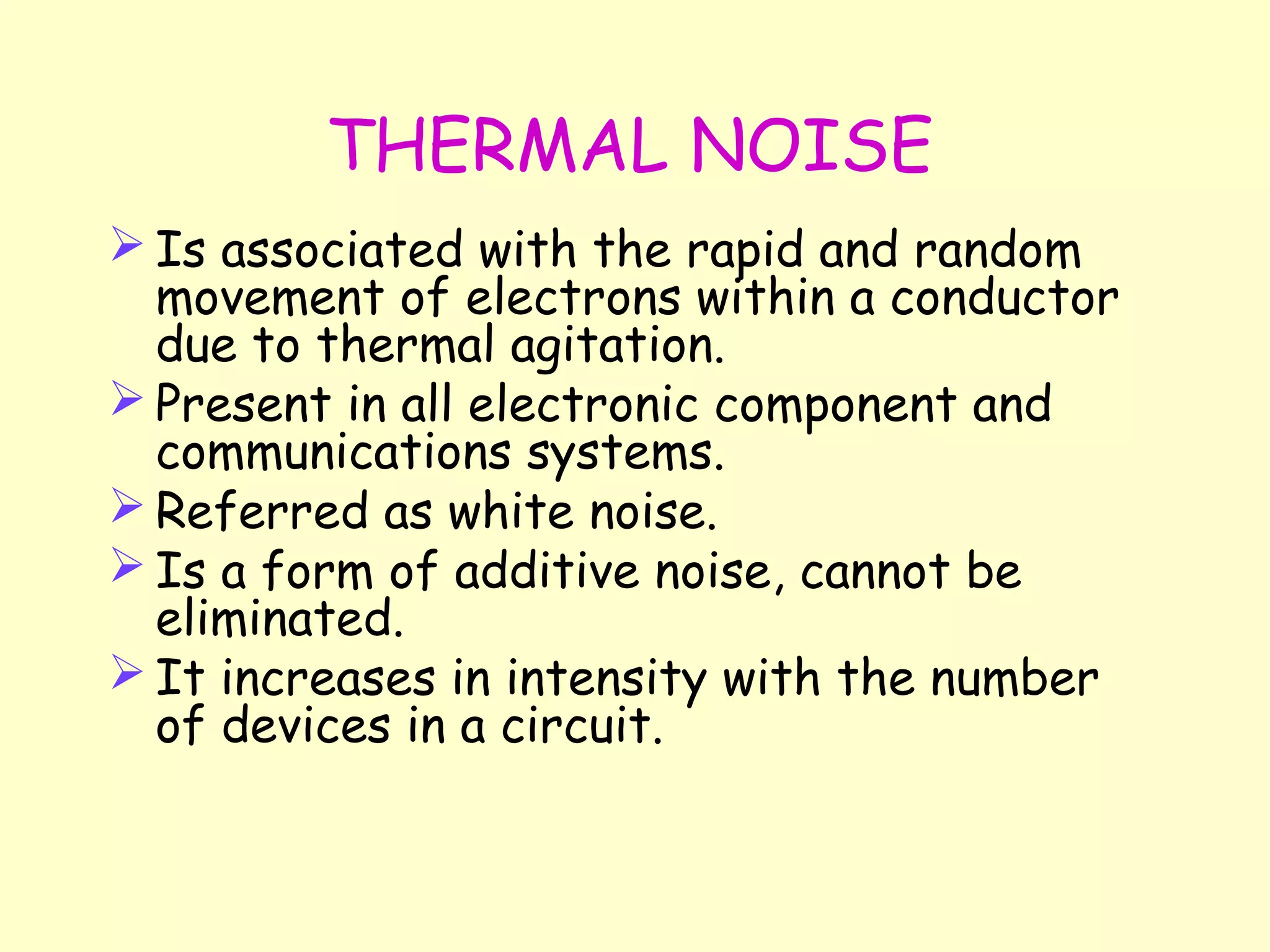 Communication Engineering - Chapter 6 - Noise | PPT