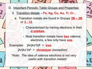 Chapter 6 - The Periodic Table | PPT