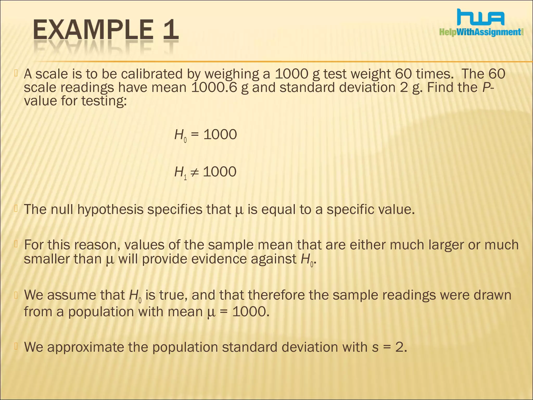 Hypothesis Testing Assignment Help | PPT
