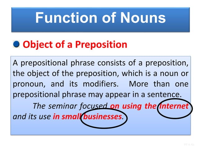 Nouns & Their Functions | PPTX
