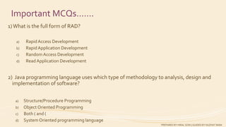 Std 12 Computer Chapter 6 object oriented concept important mcqs | PPTX