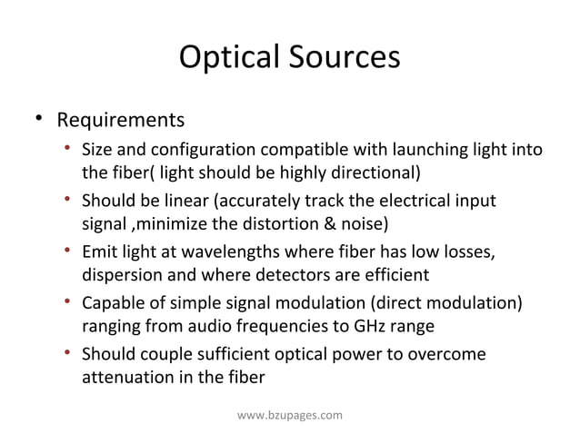 Chapter6 optical sources | PPT | Physics | Science