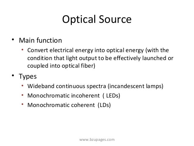 Chapter6 optical sources