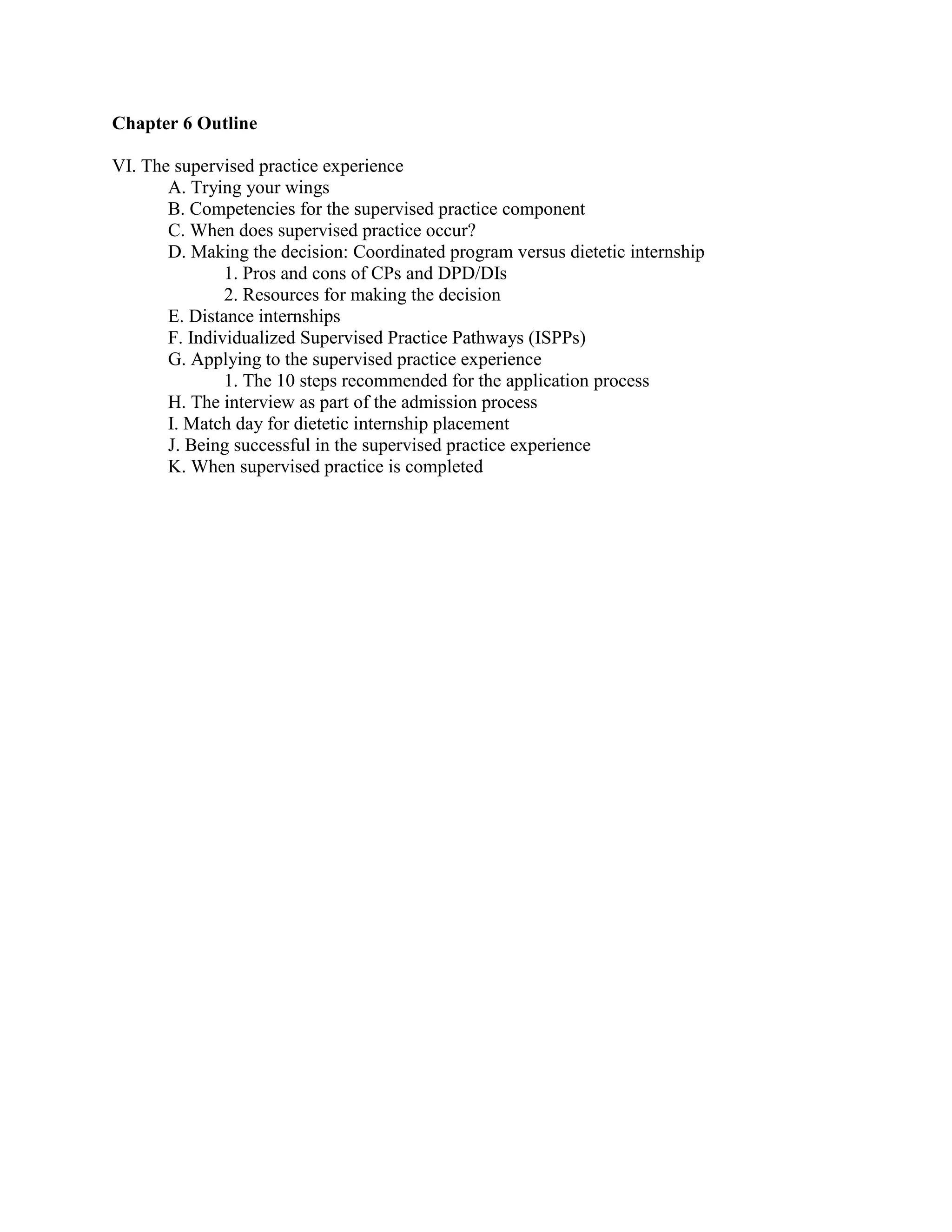 Chapter 6 Outline | PDF