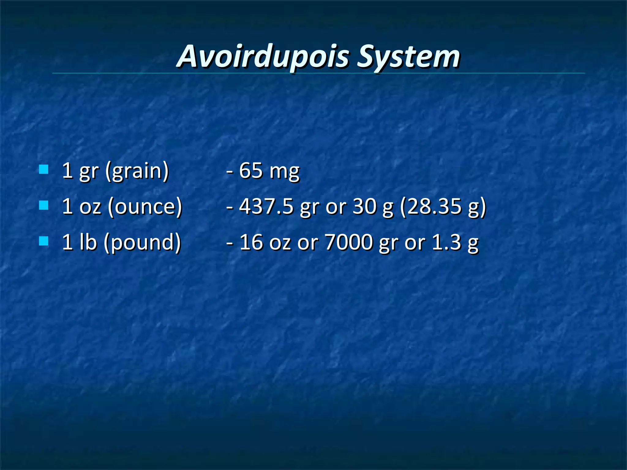 Chapter 6 pharmacy calculation | PPT