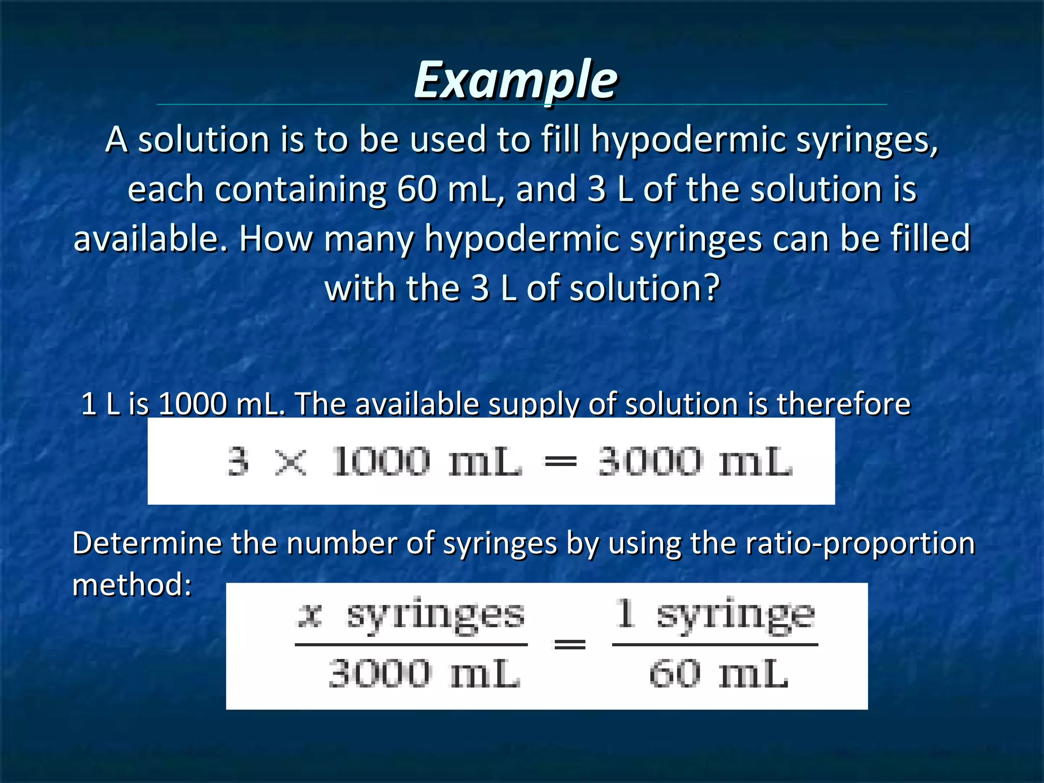 Chapter 6 pharmacy calculation | PPT
