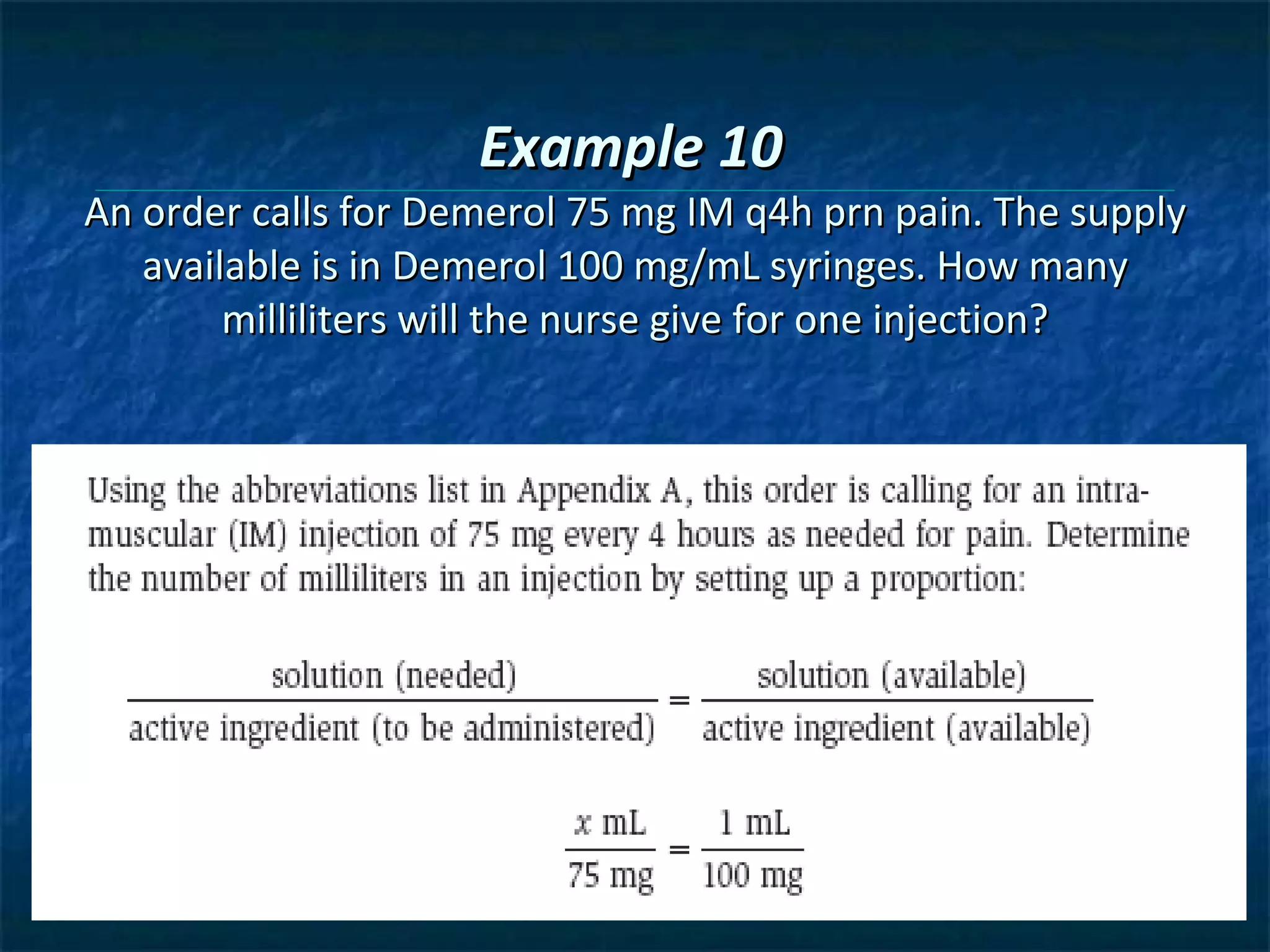 Chapter 6 pharmacy calculation | PPT