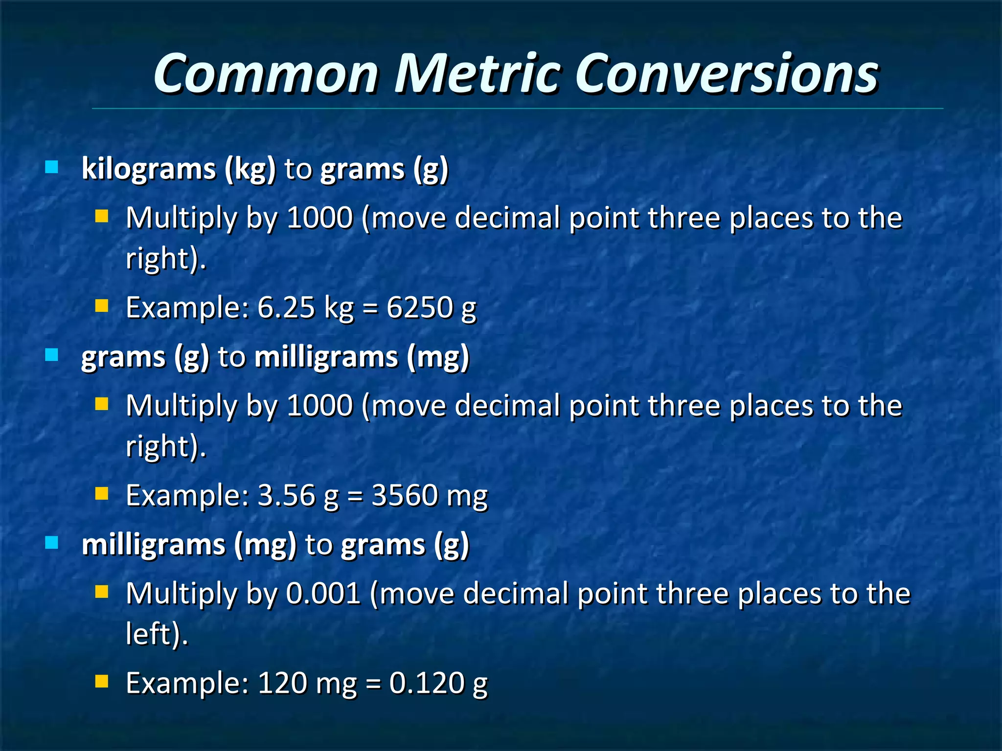 Chapter 6 pharmacy calculation | PPT