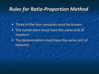 Chapter 6 pharmacy calculation | PPT