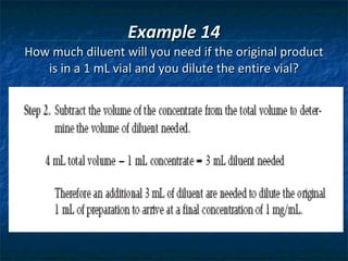 Chapter 6 pharmacy calculation | PPT