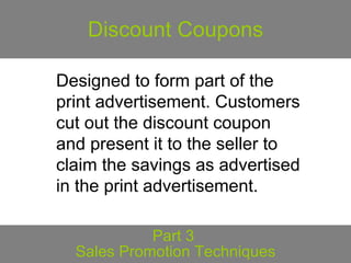 Chapter 6 planning and promotion (sales promo technique) | PPT ...