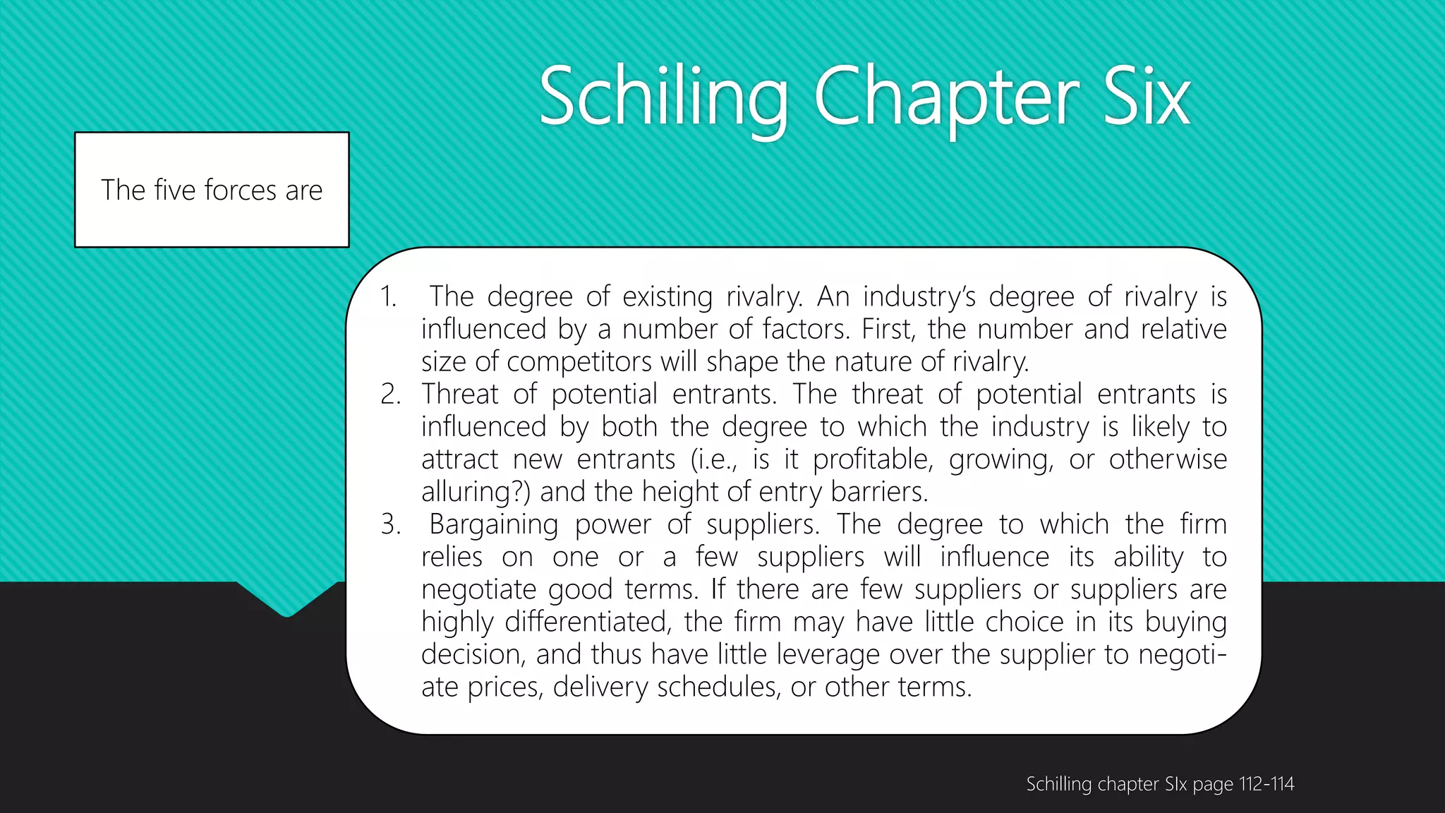 Chapter 6 porters five force model | PPT