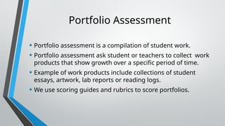module in educ 5Chapter 6portfolio assessment.pptx
