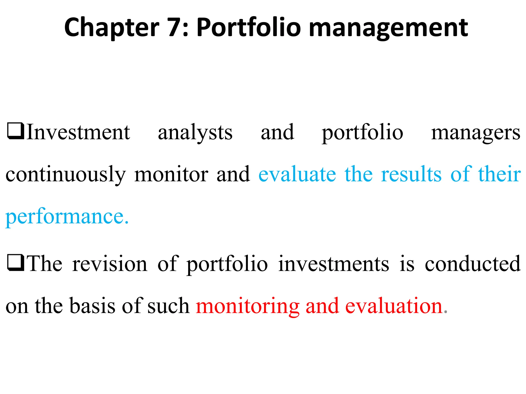 chapter 6 Portfolio management.pptx presentation | PPTX