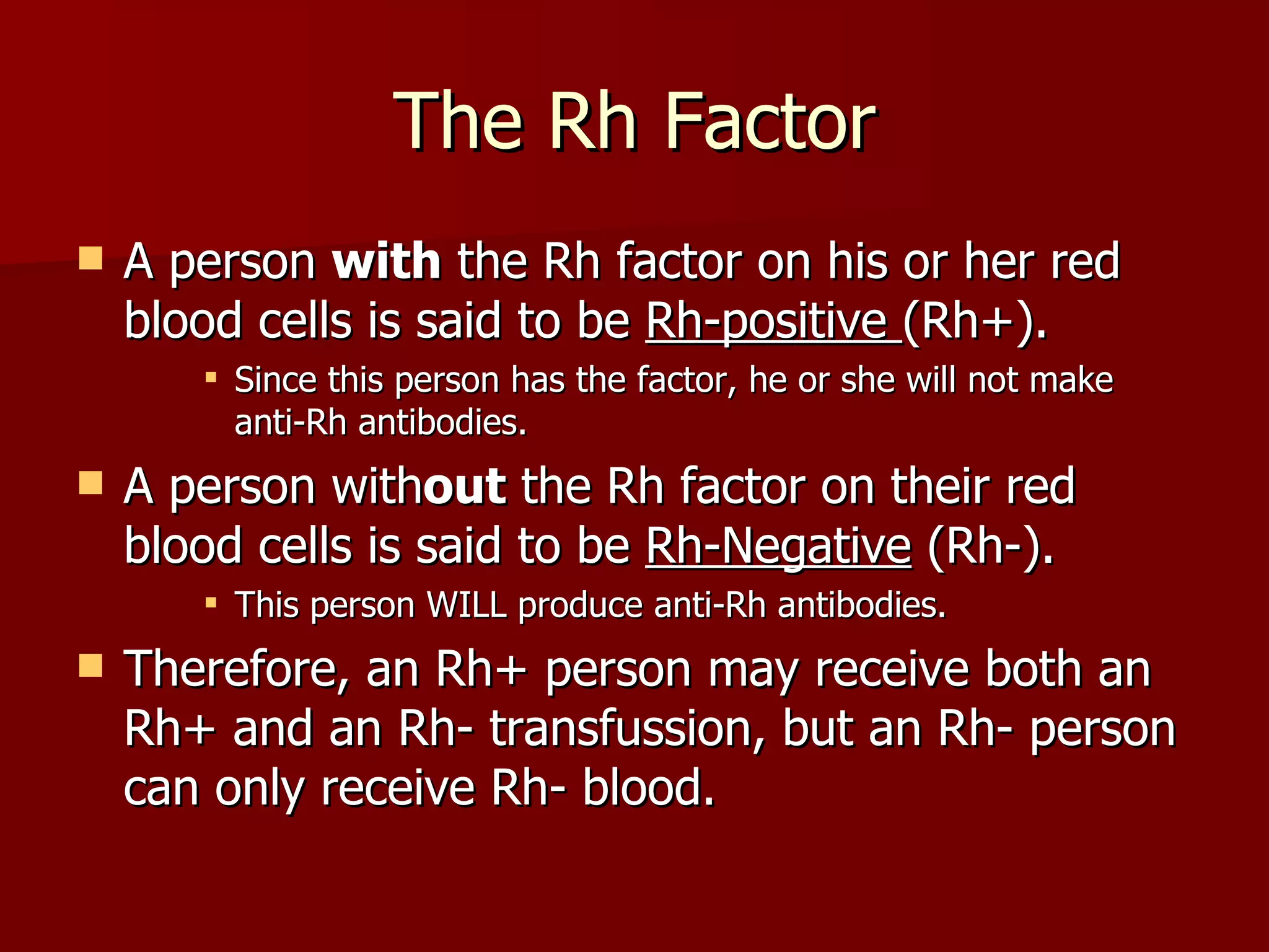 Chapter 6 Presentation: Blood Typing | PPT