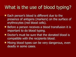 Chapter 6 Presentation: Blood Typing | PPT