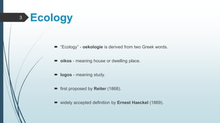 Chapter 6 principles of ecology | PPTX