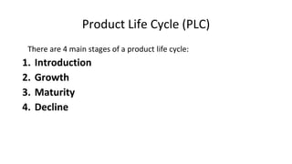 Product, PLC & Product Development | PPTX