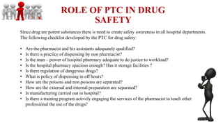 PTC: Pharmacy and Therapeutics committee | PPTX