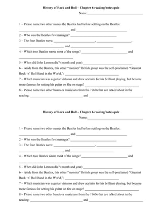 Chapter 6 quiz | PDF