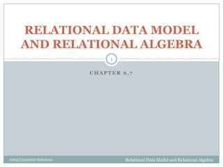 Chapter 6 relational data model and relational | PPT
