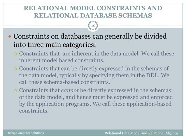 Chapter 6 relational data model and relational | PPTX