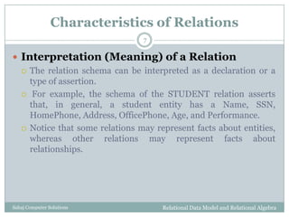 Chapter 6 relational data model and relational | PPTX