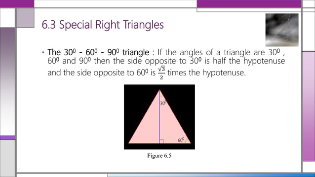 C6: Right triangle and Pythagoras Theorem | PPTX