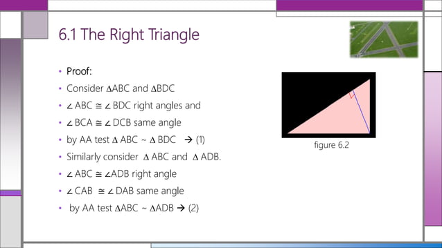 C6: Right triangle and Pythagoras Theorem | PPTX