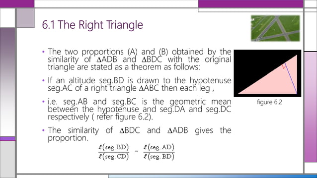 C6: Right triangle and Pythagoras Theorem | PPTX