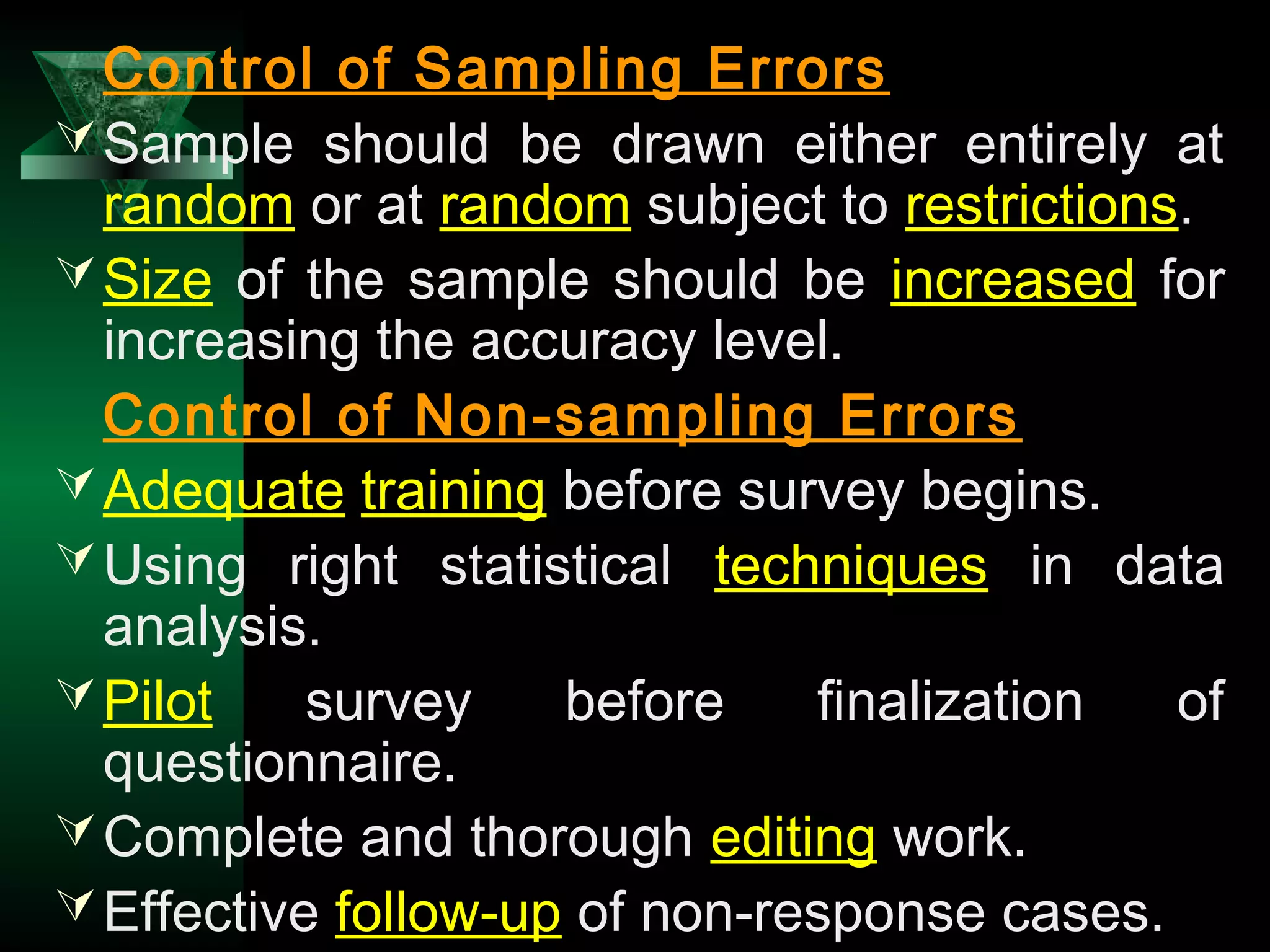 Chapter 6 (sample design) | PPT