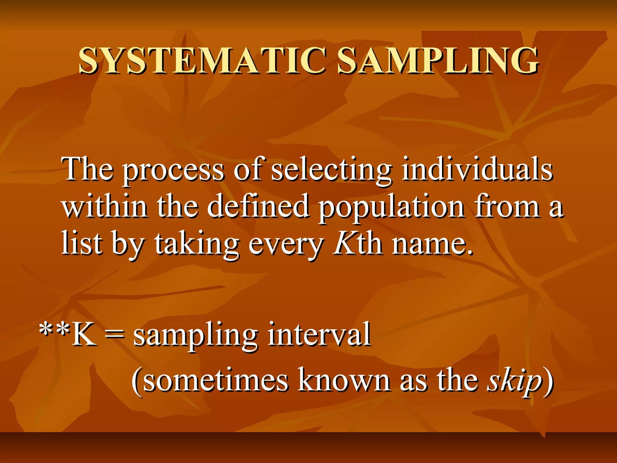 Chapter 6 sampling | PPT