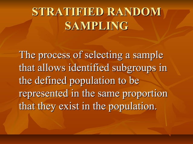 Chapter 6 sampling | PPT