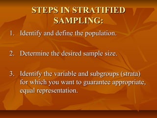 Chapter 6 sampling | PPT