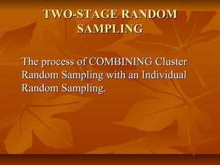 Chapter 6 sampling | PPT