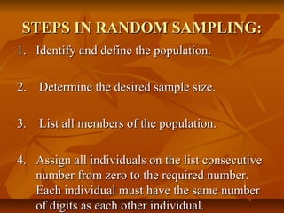 Chapter 6 sampling | PPT