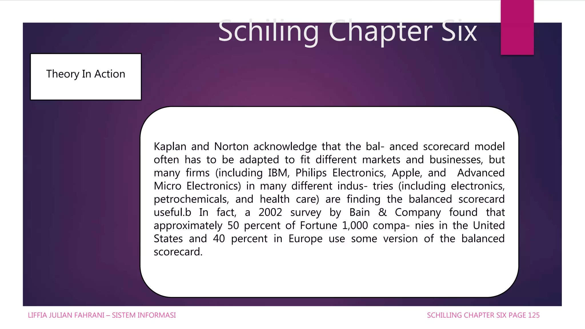 Chapter 6 schilling balanced score card | PPT