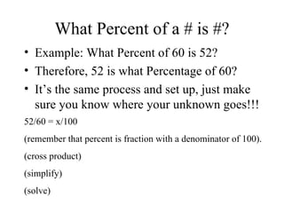 Proportions And Percents | PPT