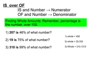 Proportions And Percents | PPT