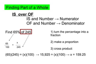 Proportions And Percents | PPT