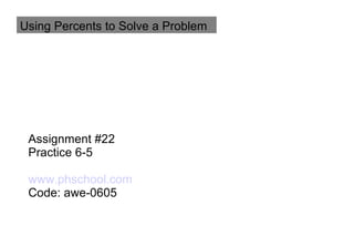 Proportions And Percents | PPT