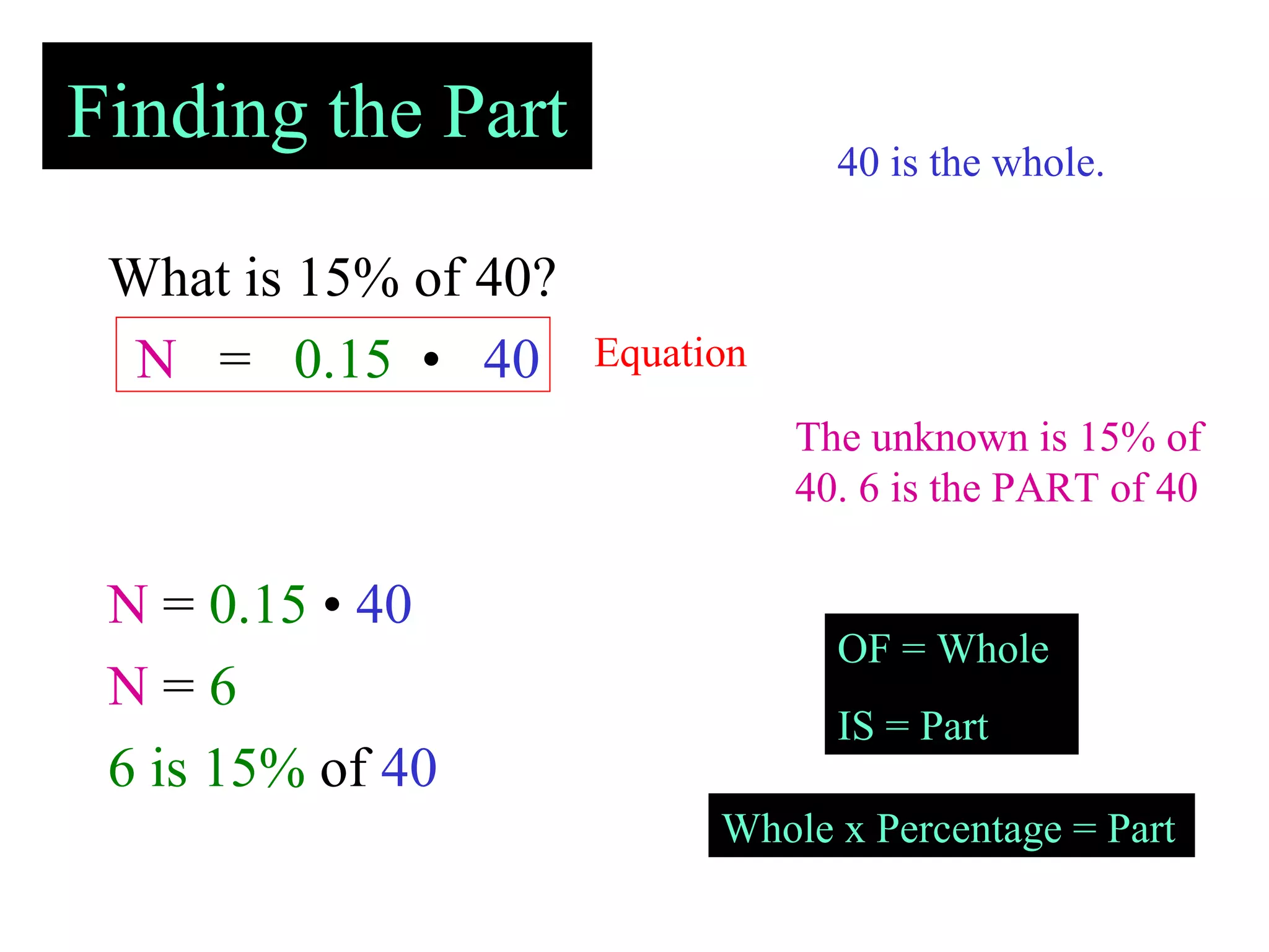 Percents And Equations | PPT | Free Download