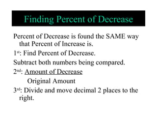 Percent Of Change | PPT
