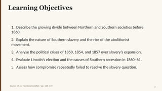Sectional Conflict in American History: From Two Americas to Civil War ...