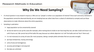 Chapter 6 Selecting a Sample | PPT