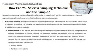 Chapter 6 Selecting a Sample | PPT
