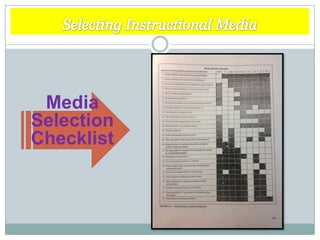 Chapter 6 selecting methods,media, and materials. | PPT