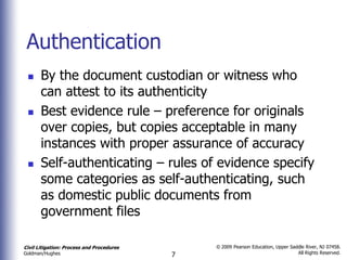 Chapter 6 six evidence civ lit 2nd | PPTX